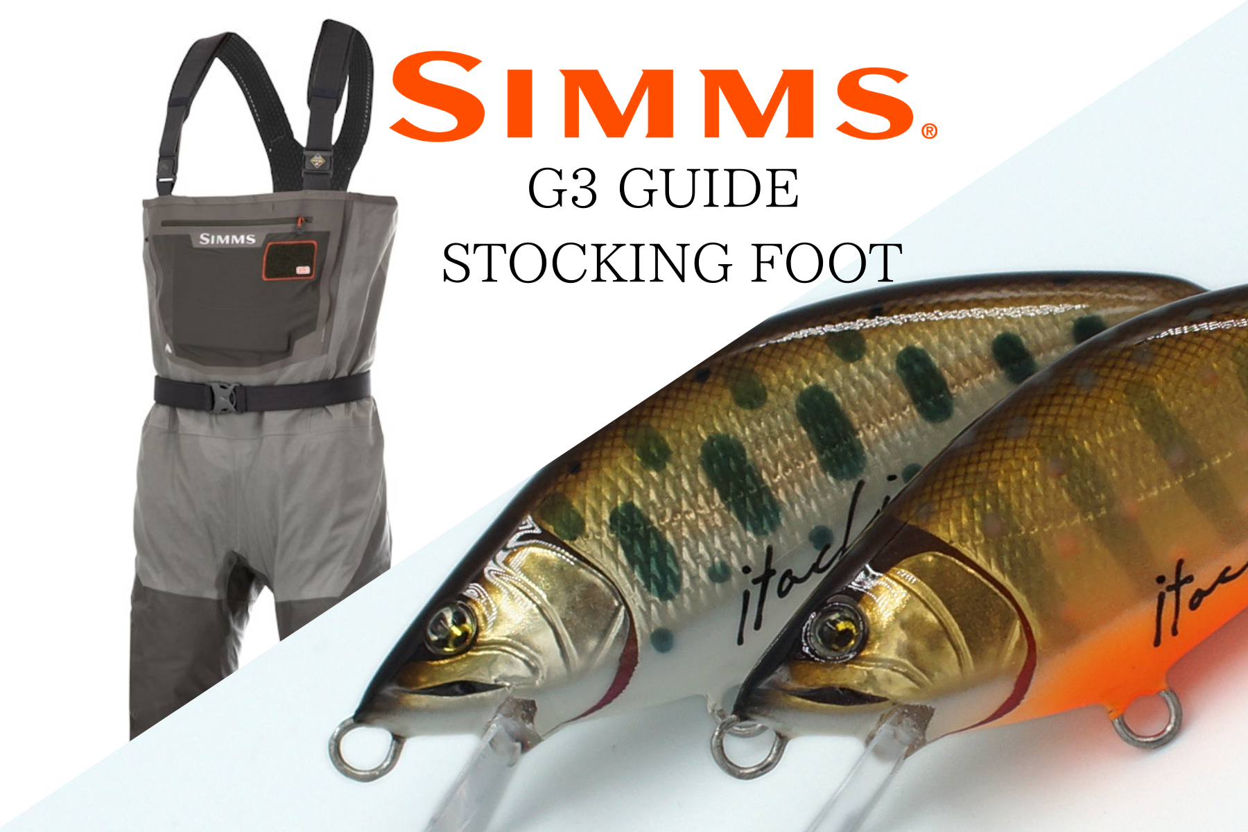 【セット販売】itachi minnow／SIMMS G3 Guide Stocking Foot | Fishing Gear Monochrome